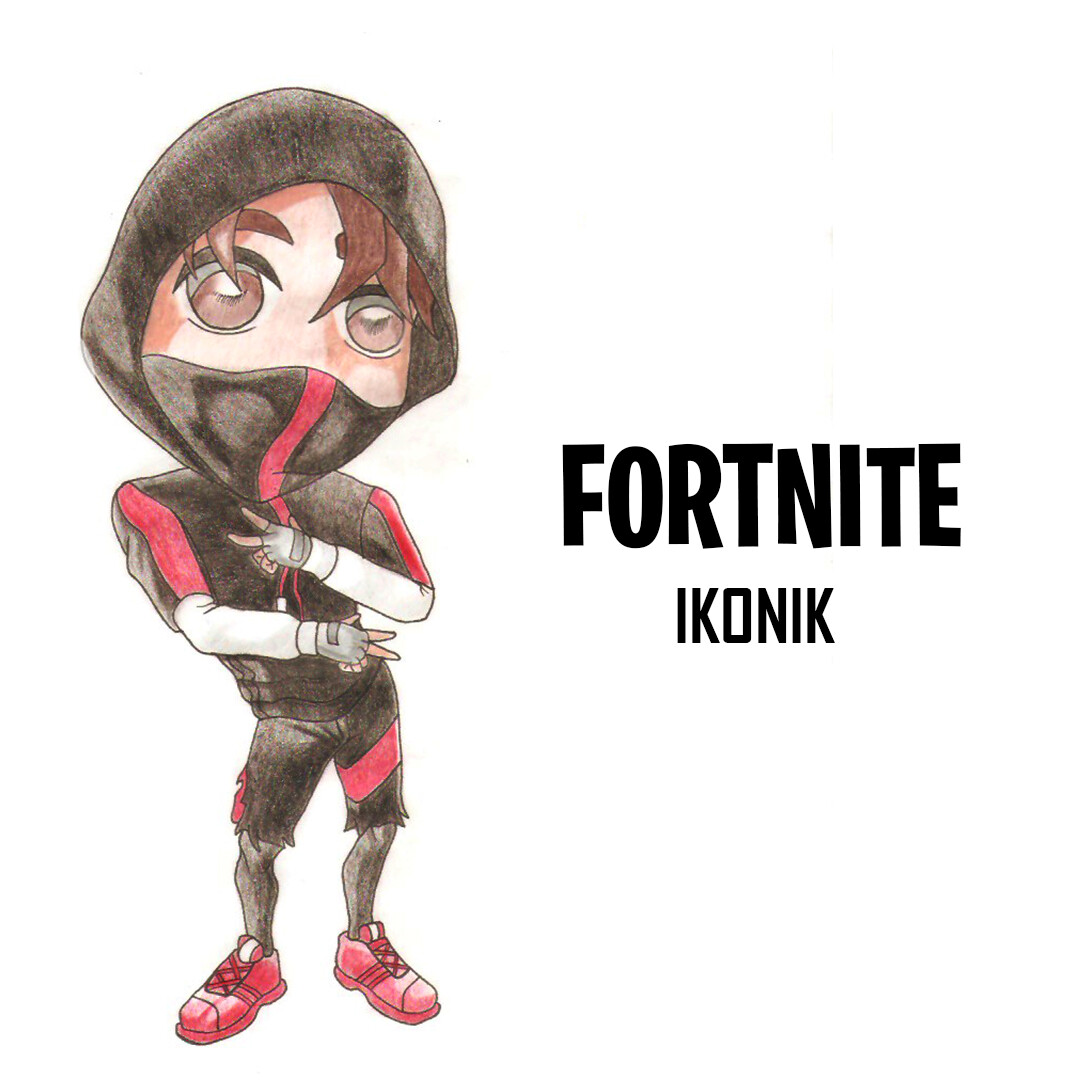 how to draw fortnite ikonik skin
