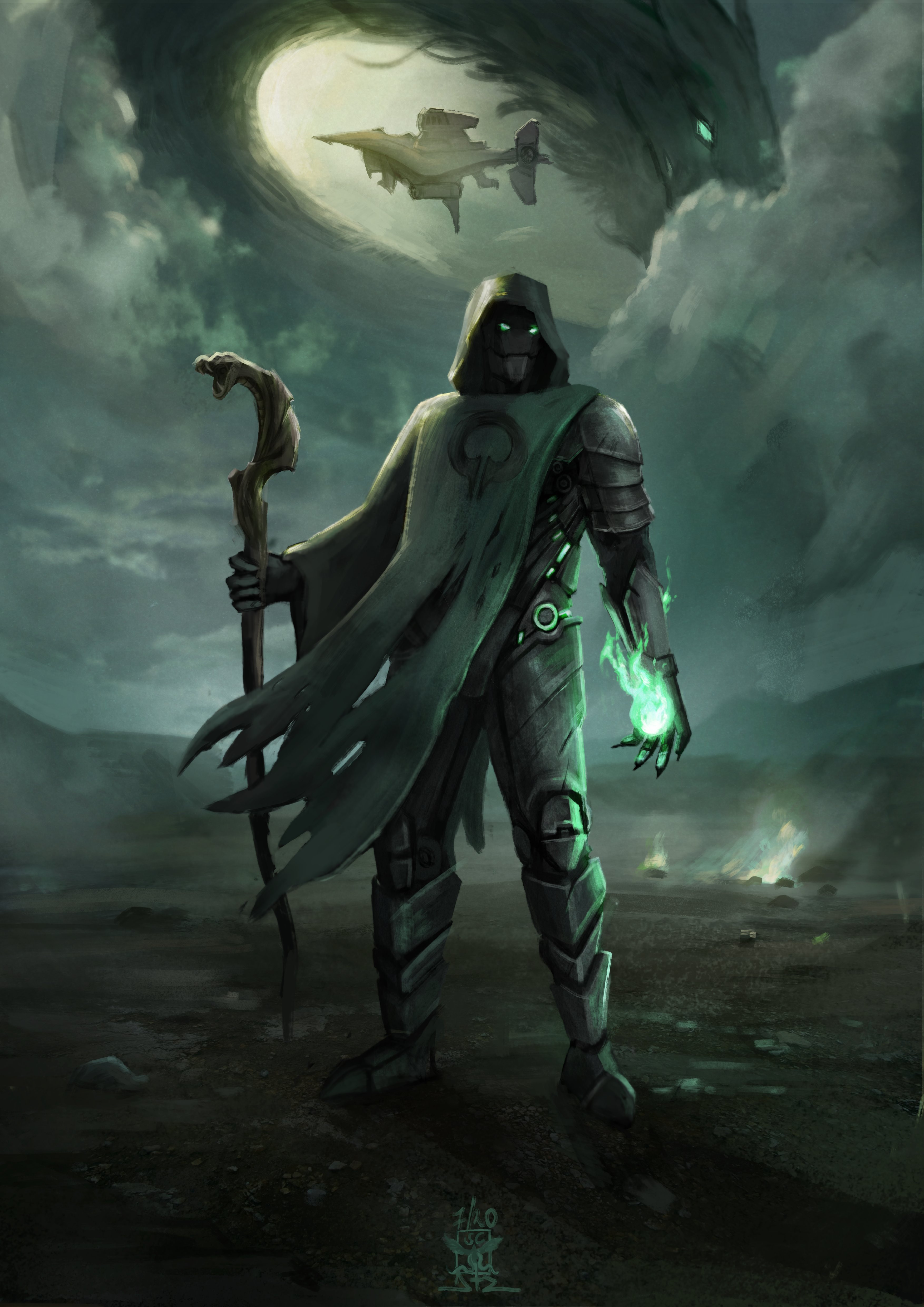 Fathomless Warlock (Art Dump), by Taras Susak : ImaginaryWizards