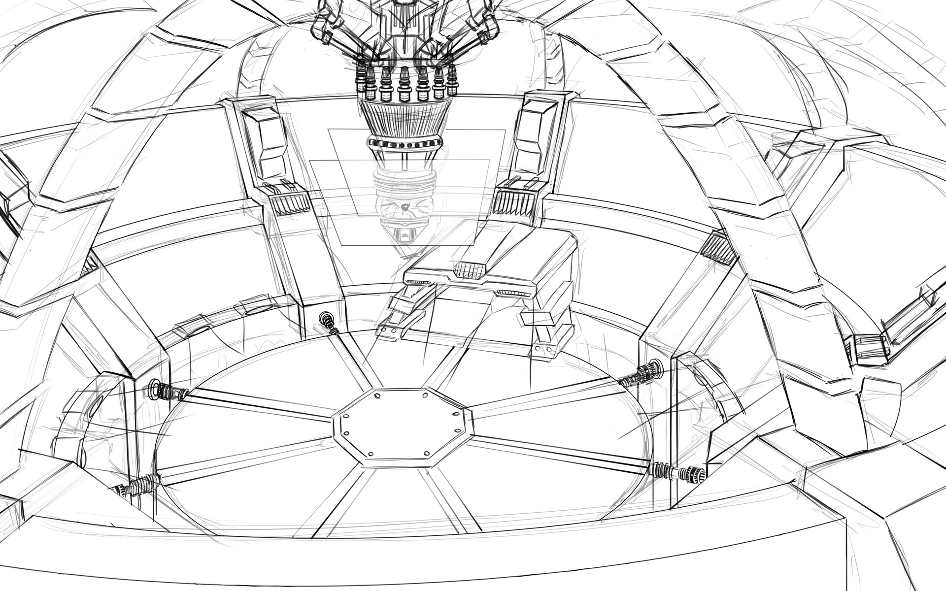 Jamie Warner - Galactic Coliseum: Sci-fi Arena concept