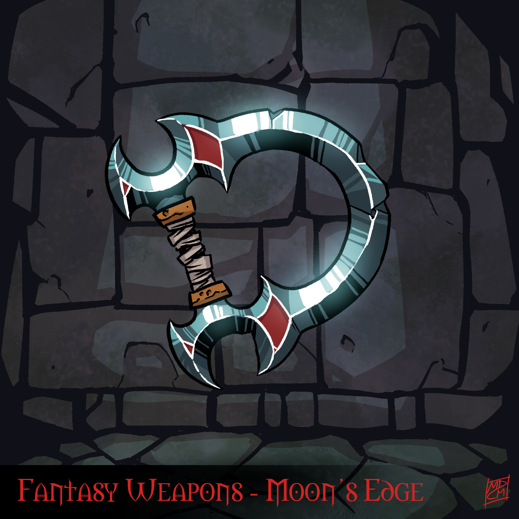 Mauricio Carrasco Artista Digital - Fantasy Weapon - Concept Art