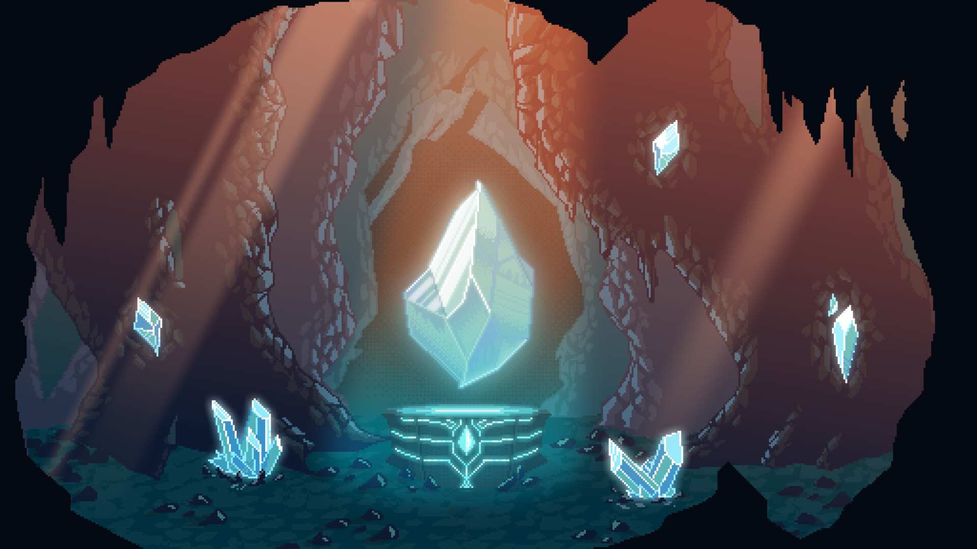 ArtStation - Sheroma: Crystal Pixel Art Cavern