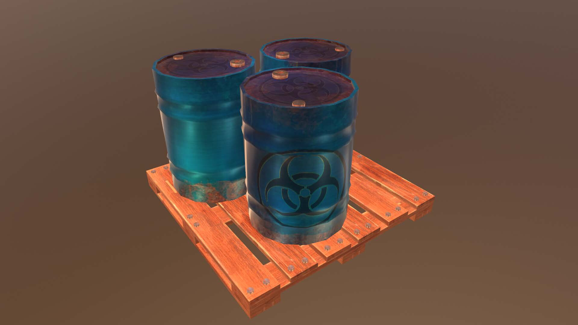 ArtStation - toxic barrels