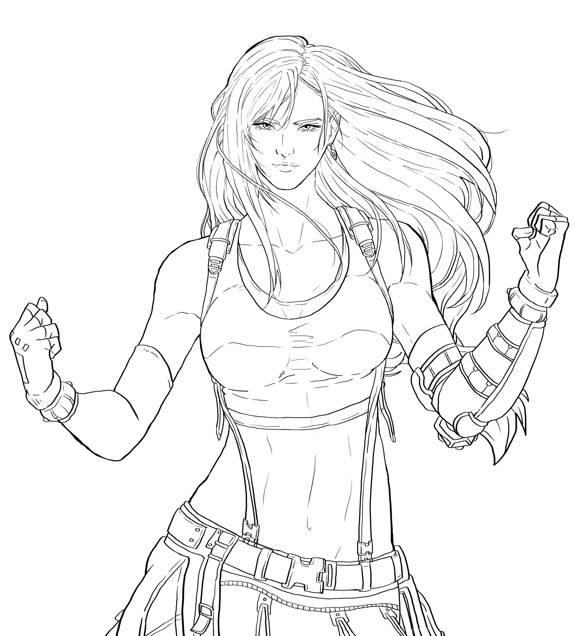 ArtStation - TIFA FROM FF7 REMAKE