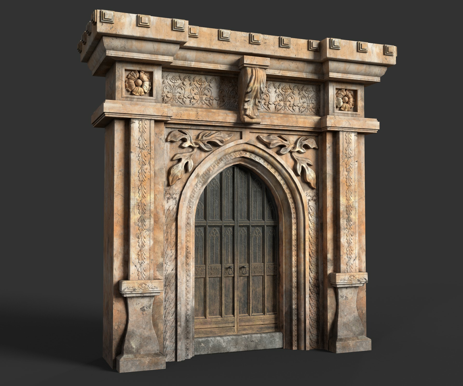 ArtStation - Old Gothic Door
