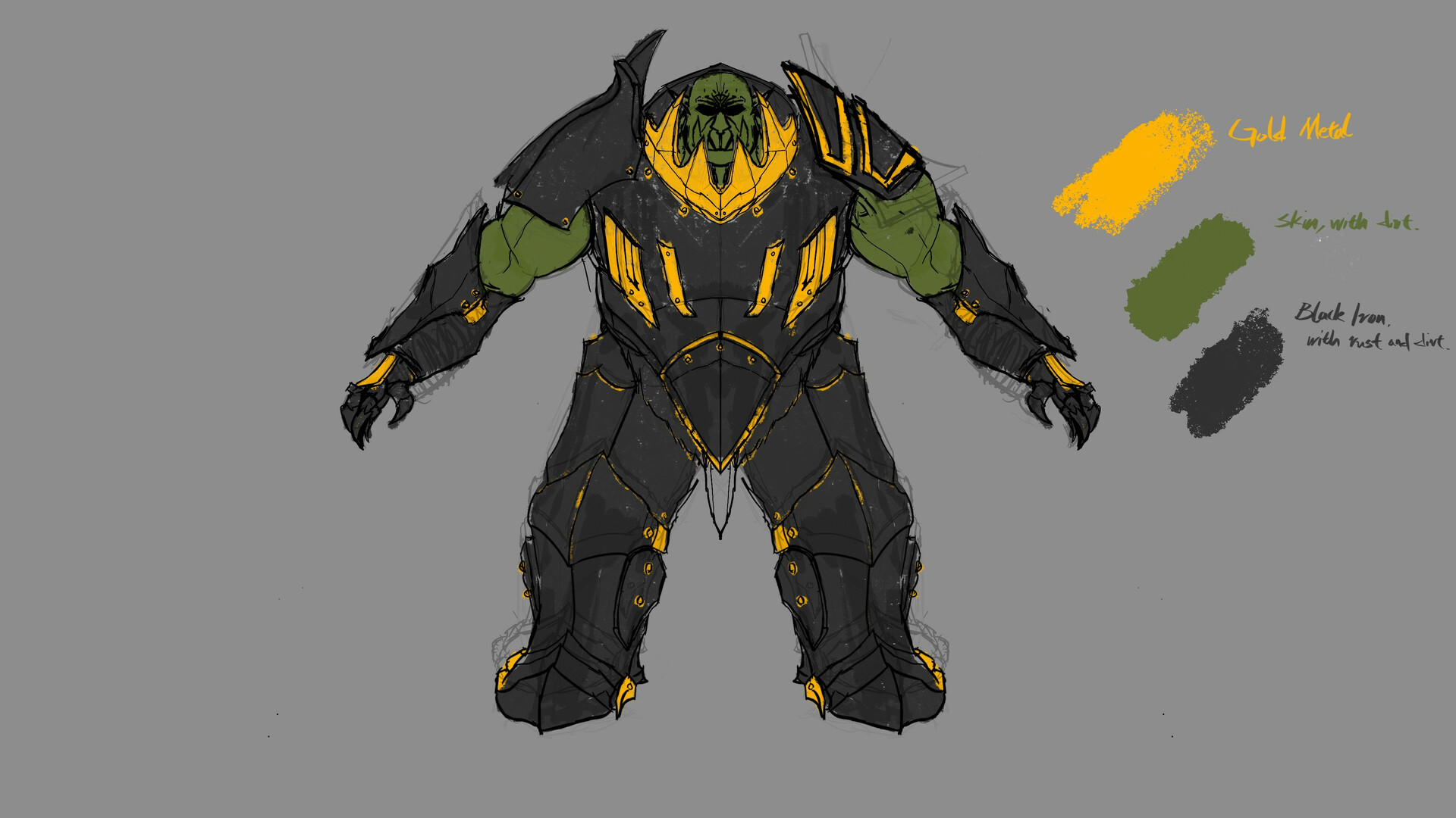 James Jiang - Warboss Gold Jaw concept art