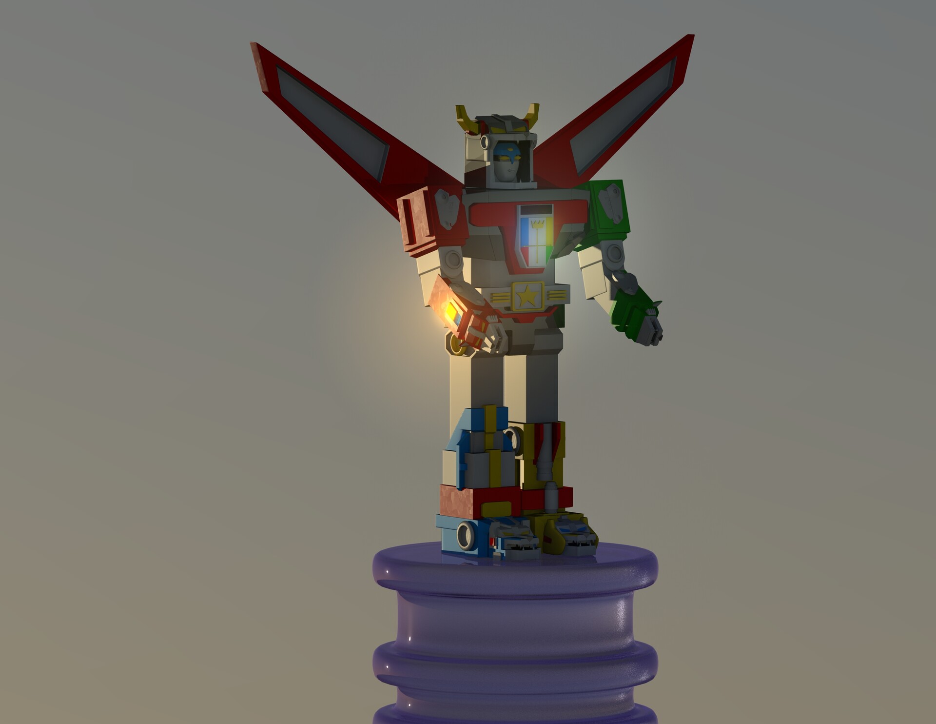 ArtStation - Voltron Mecha 3D Model