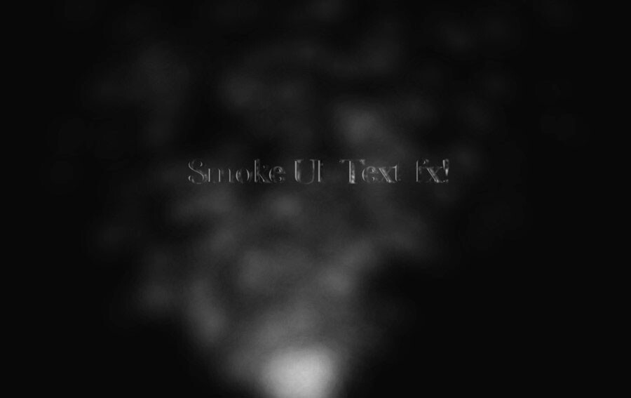 ArtStation - Smoke UI Text FX