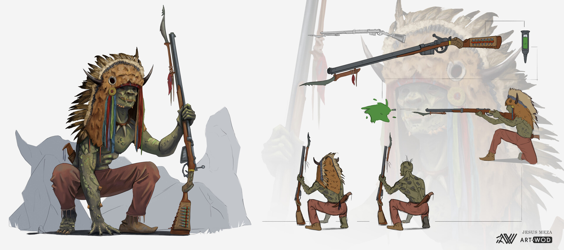 ArtStation - Wild West with Monsters