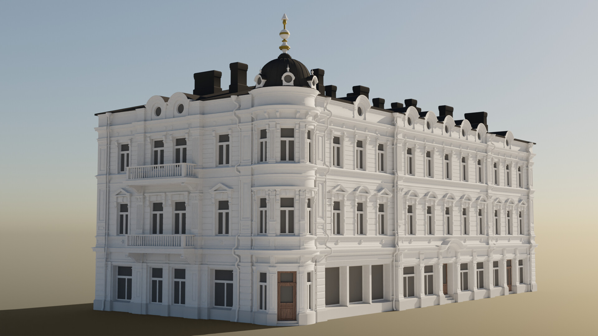 ArtStation - Scale Model of a Building Long Lost