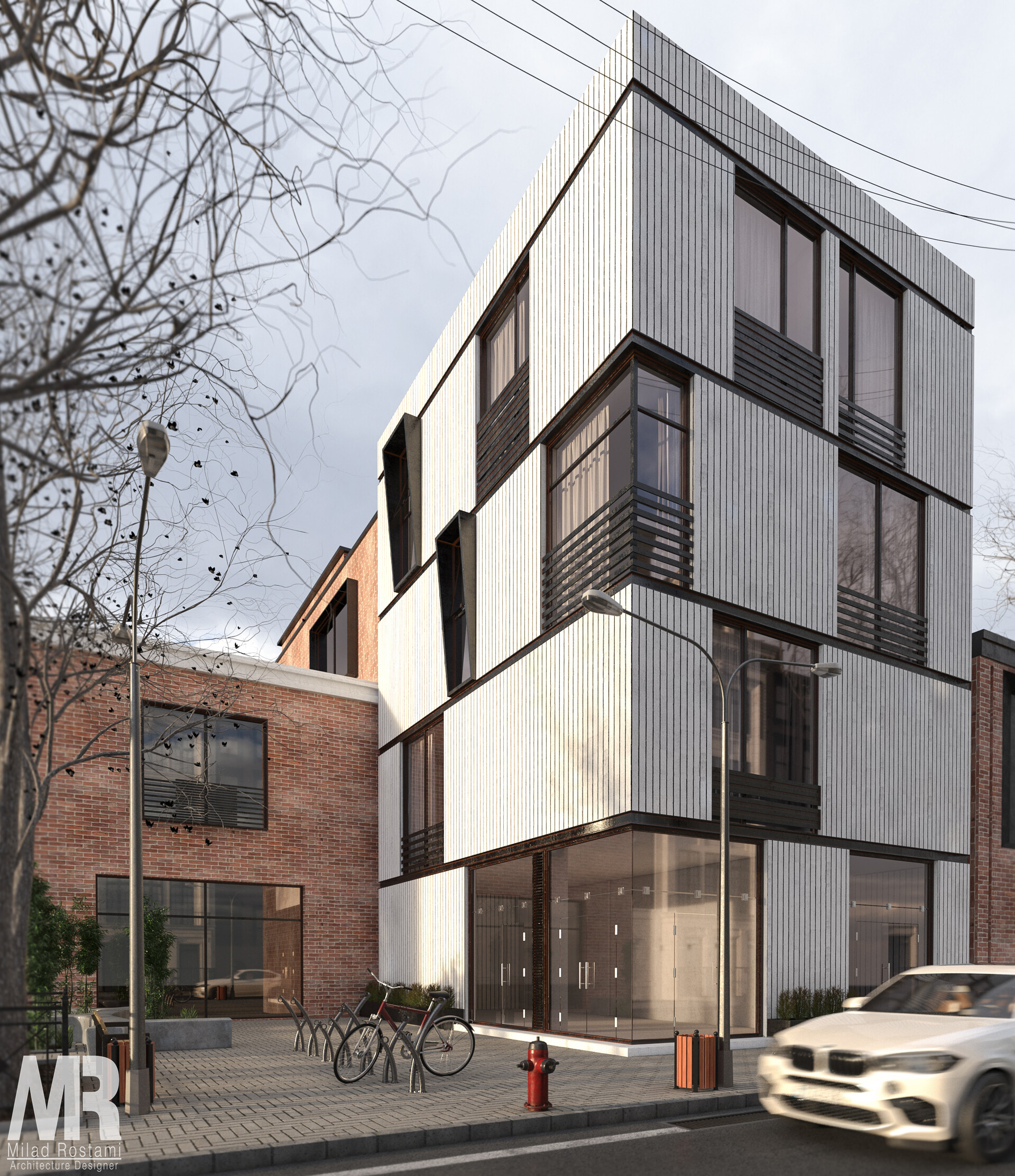 ArtStation - Modern Facade 01