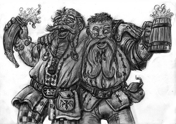 ArtStation - Dwarven best friends