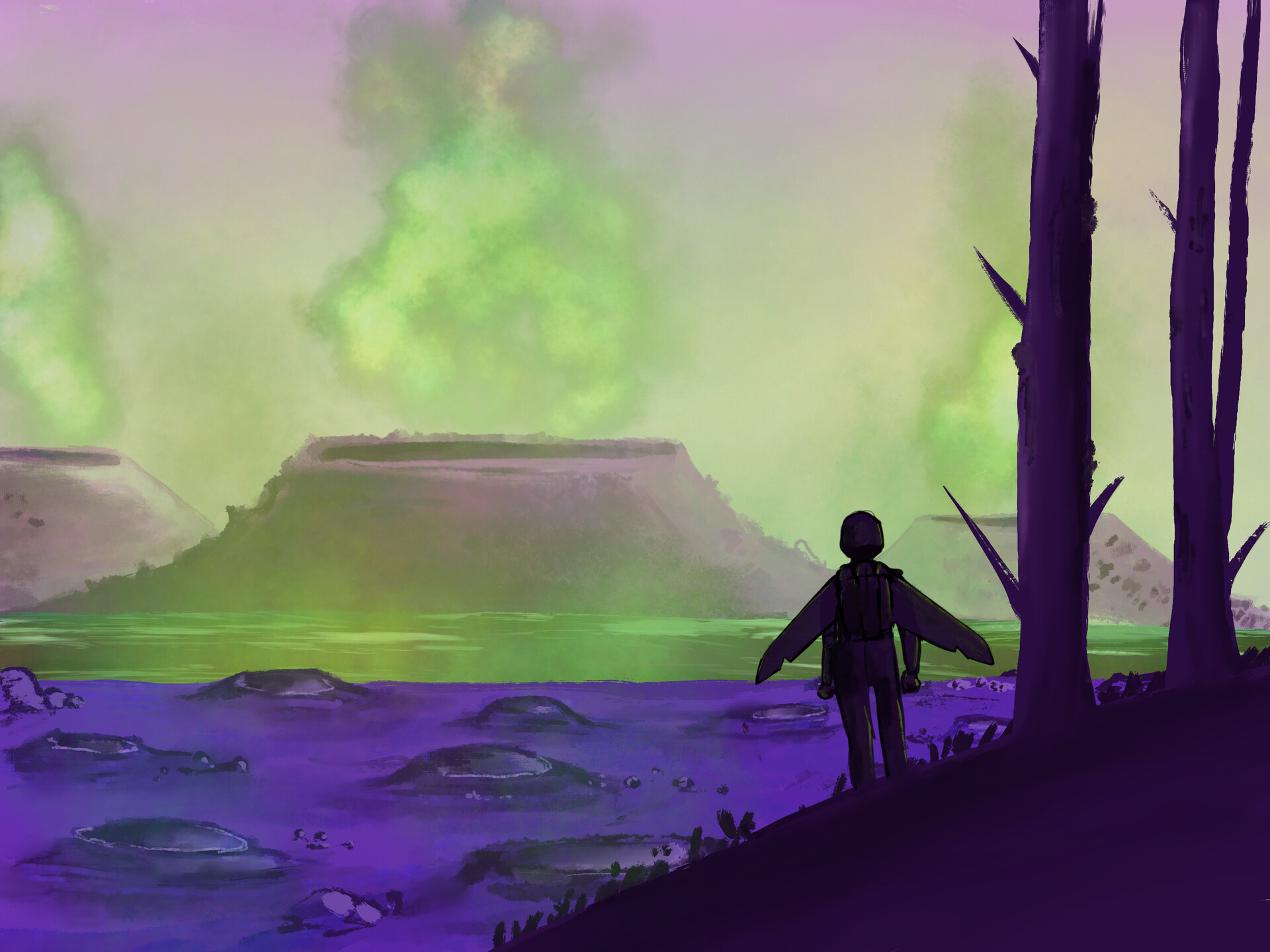 ArtStation - Purple planet