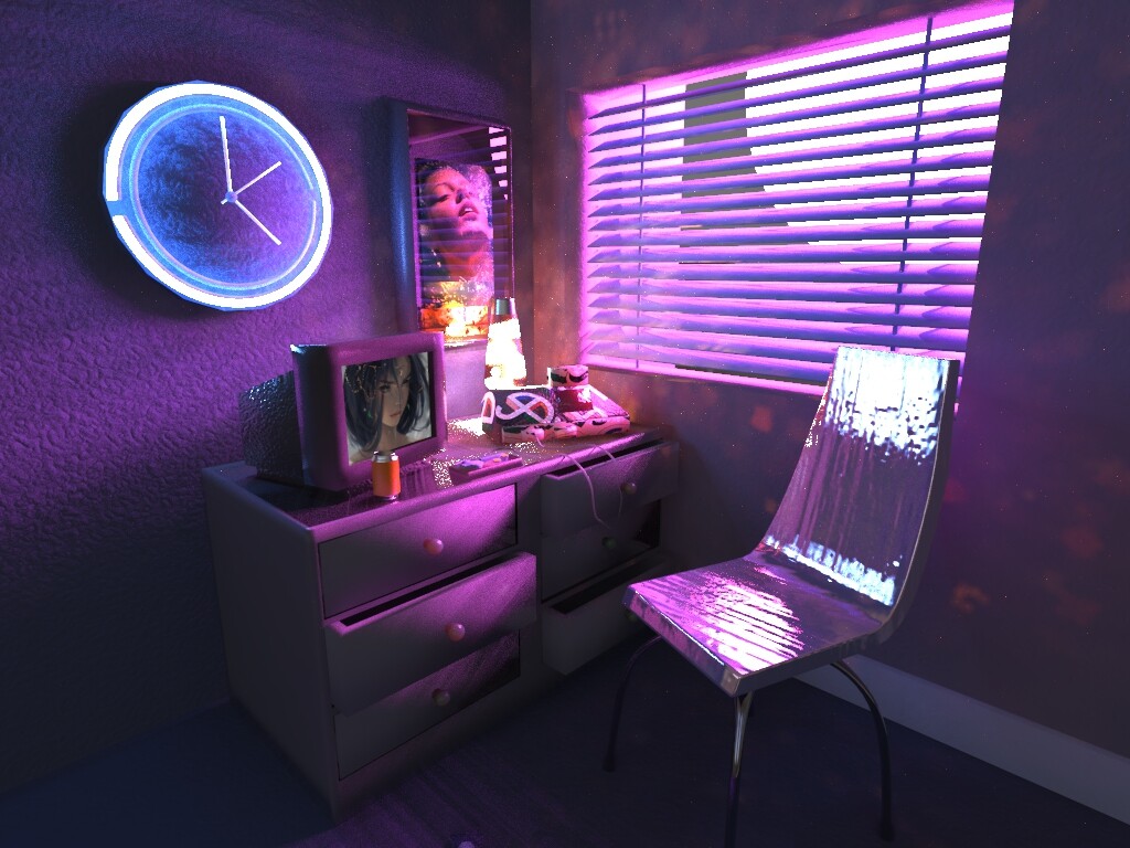 ArtStation - Neon little room