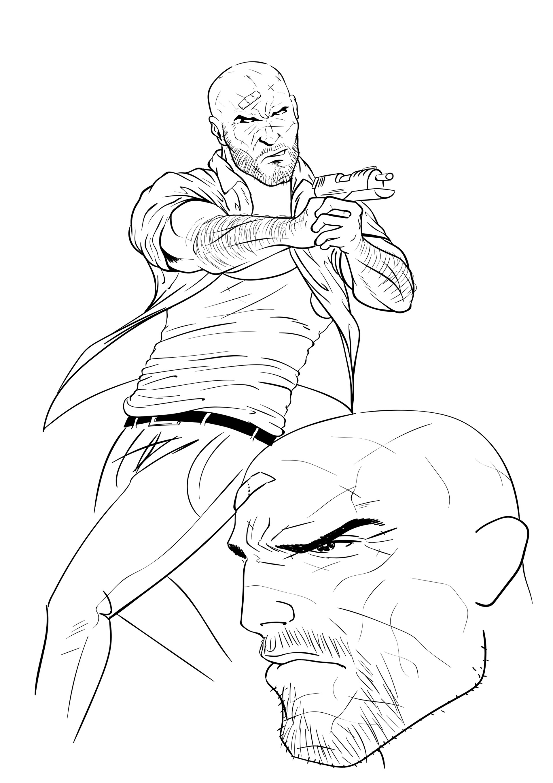drax coloring pages