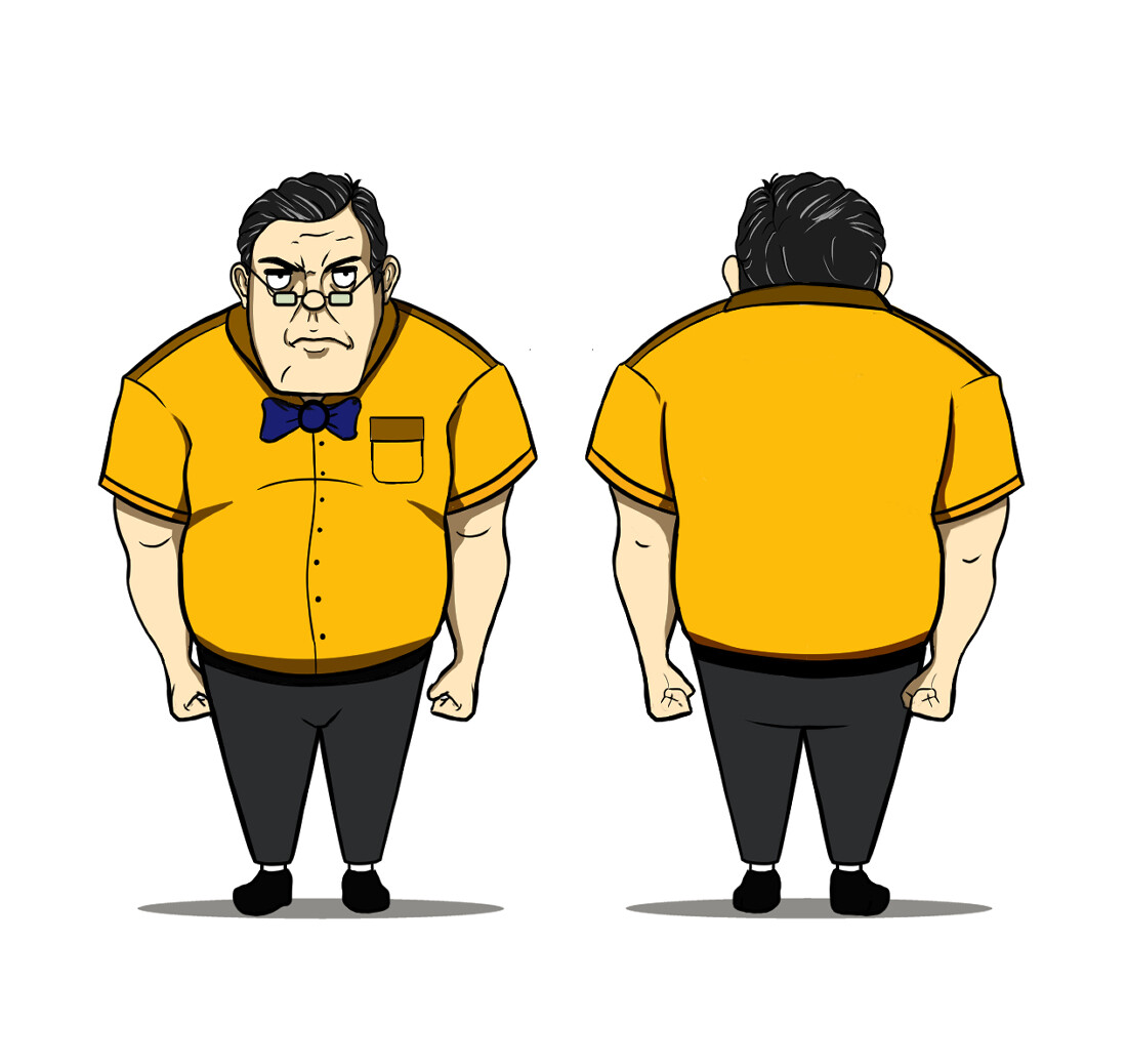 ArtStation - Grumpy Shopkeeper Character Sheet