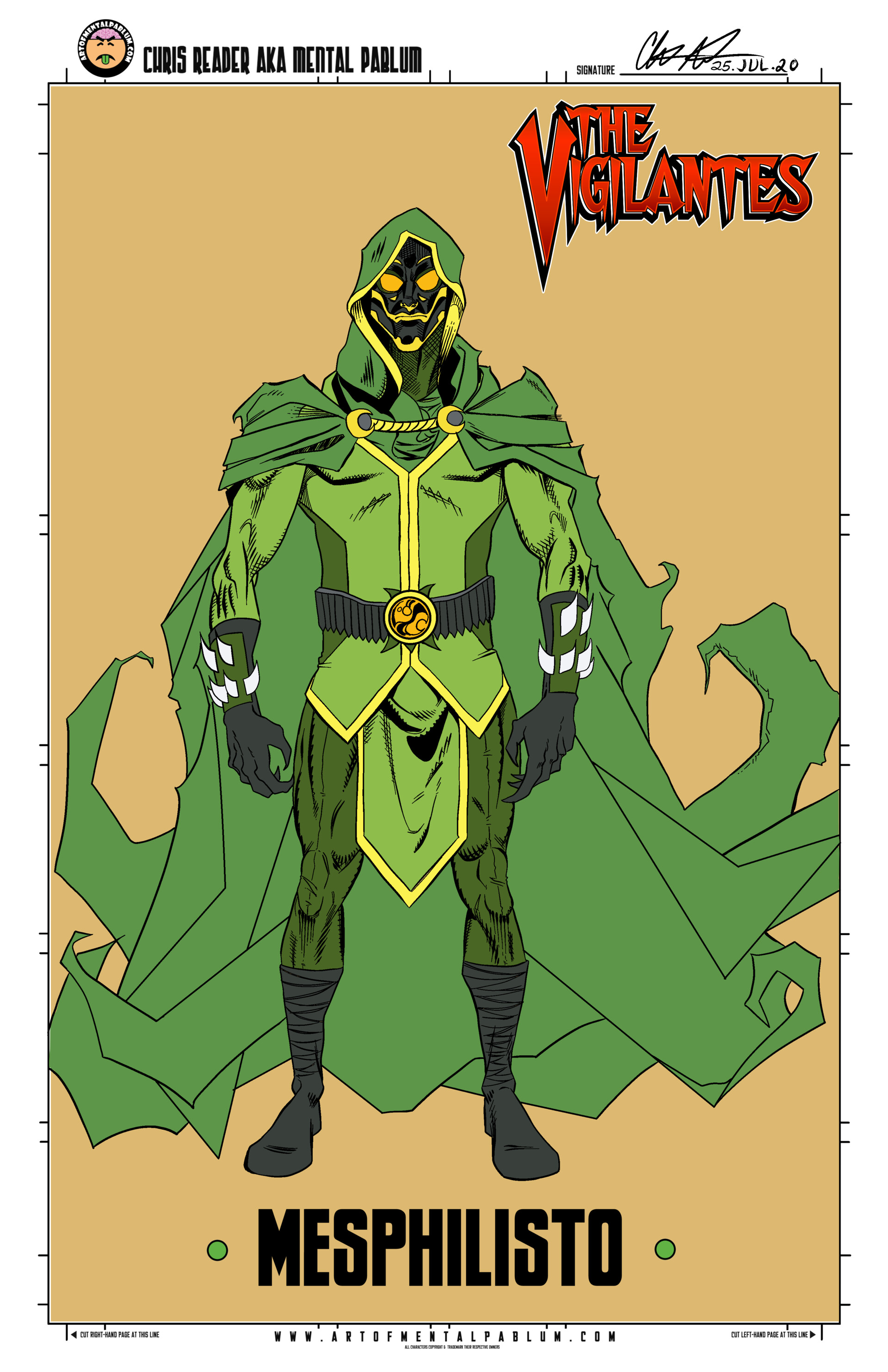 Chris Reader - The Vigilantes Original Character Concepts