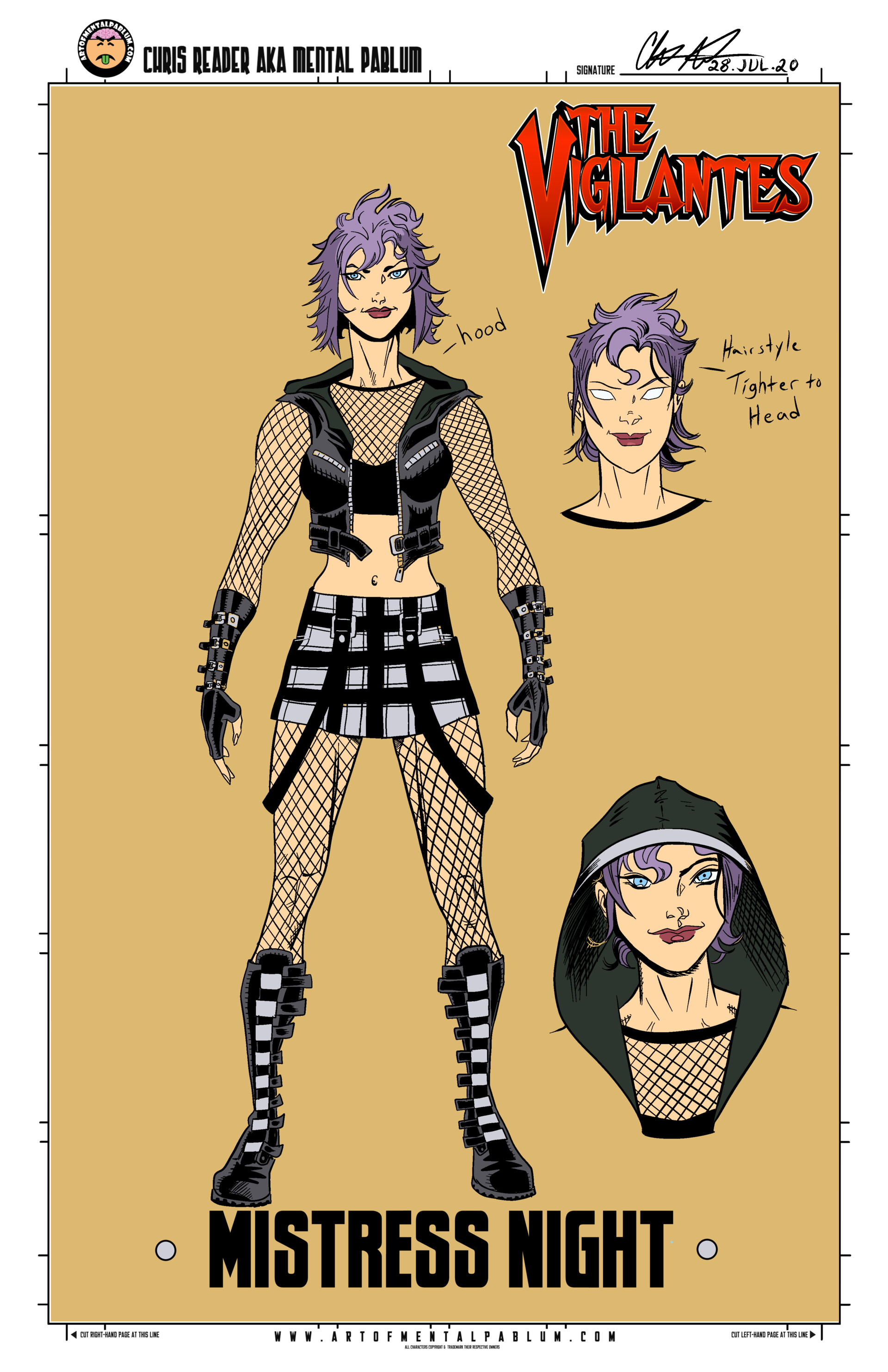 Chris Reader - The Vigilantes Original Character Concepts