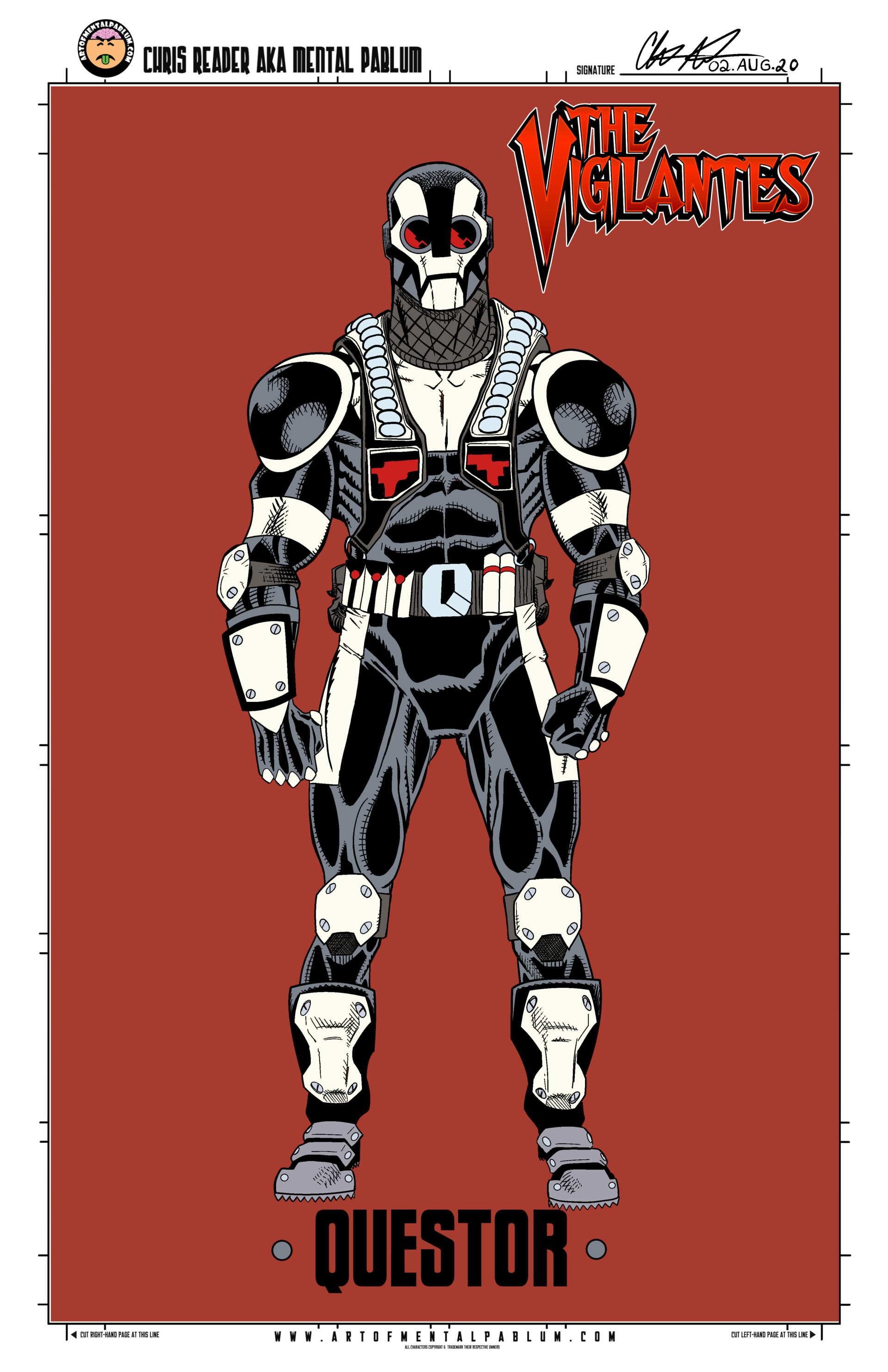 Chris Reader - The Vigilantes Original Character Concepts