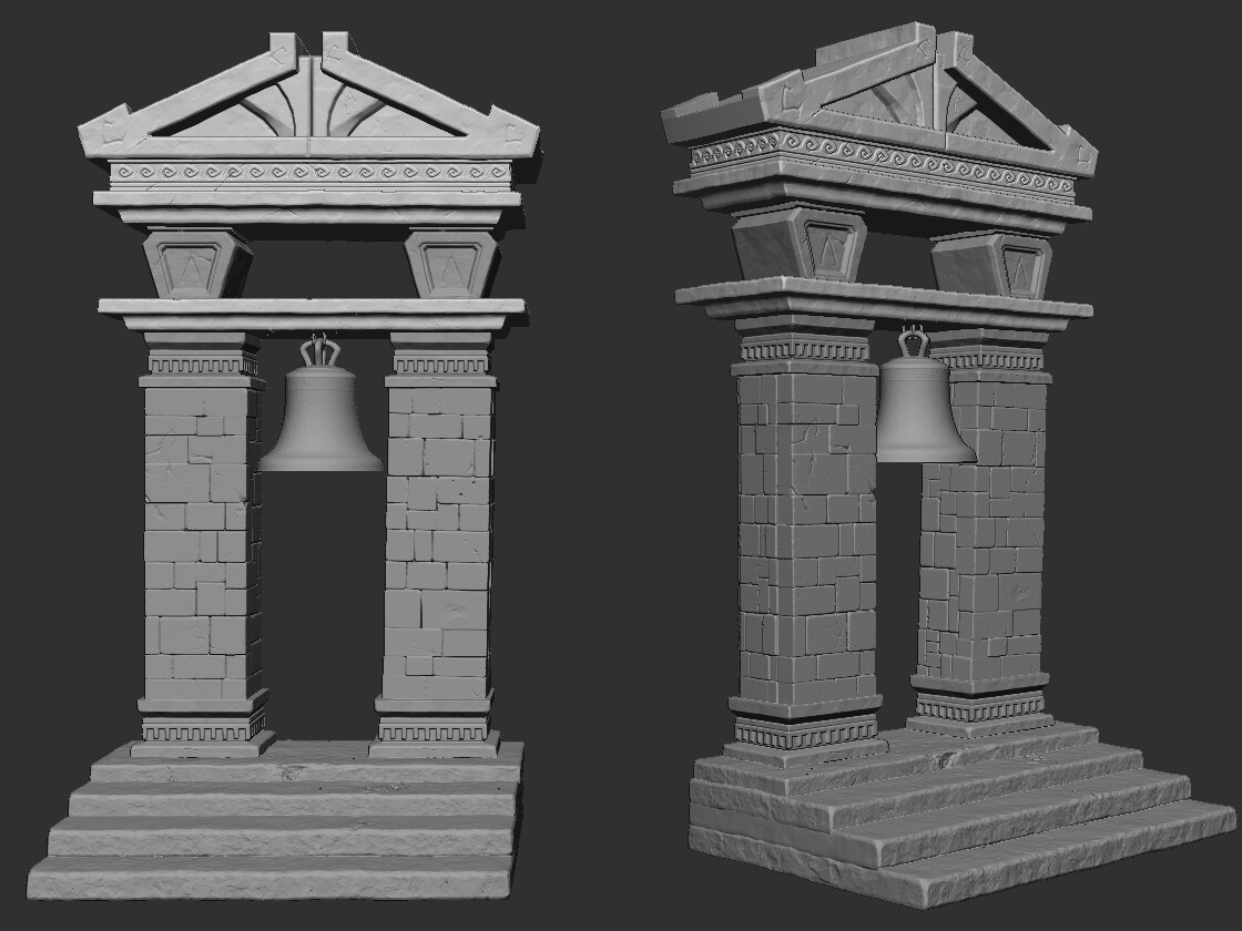 ArtStation - Pillar sculpt practice...