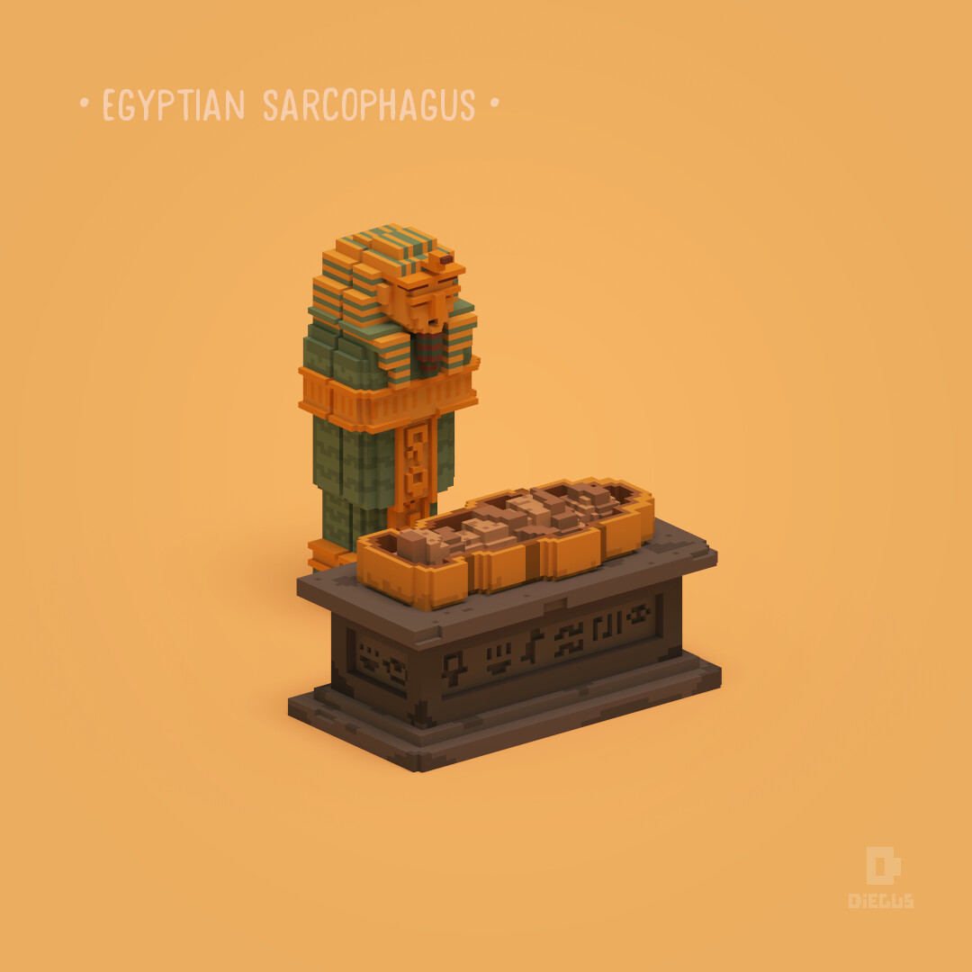 ArtStation - Egyptian Sarcophagus