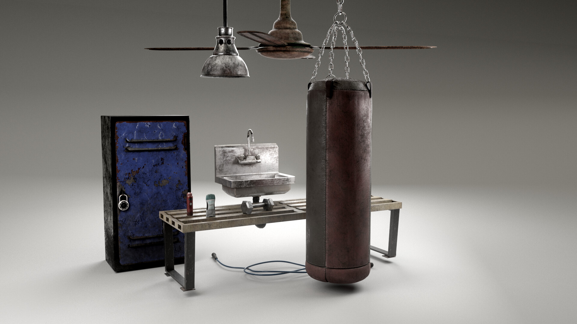 Chase Houston - Locker Room Assets (Made for Kitbashing) (2019/2020)