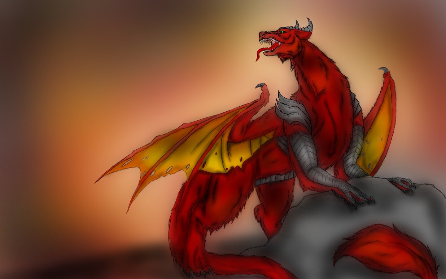 Dragon Wolf Hybrid Drawings
