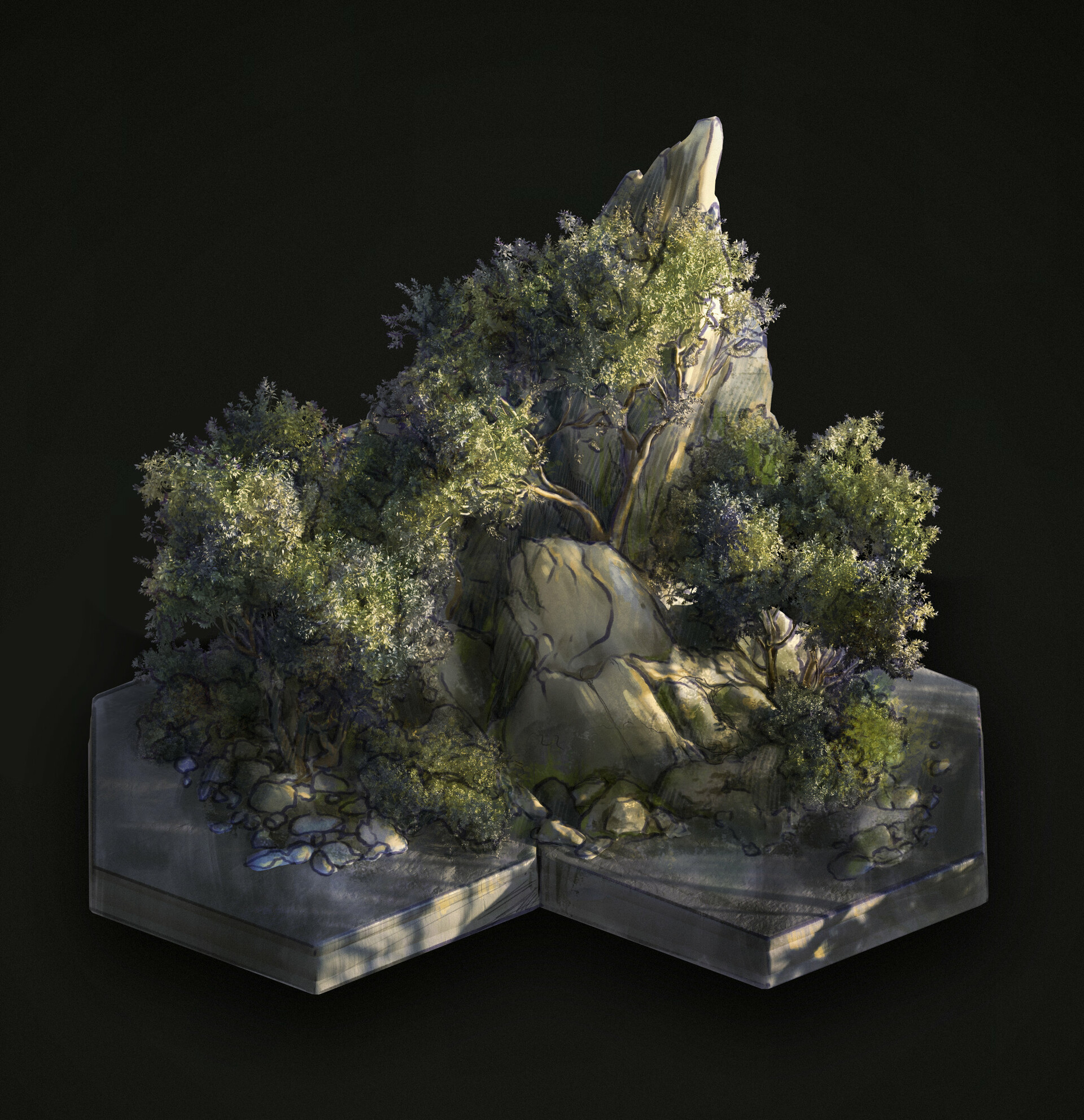 ArtStation - Nature tile and portal tile / 02-03
