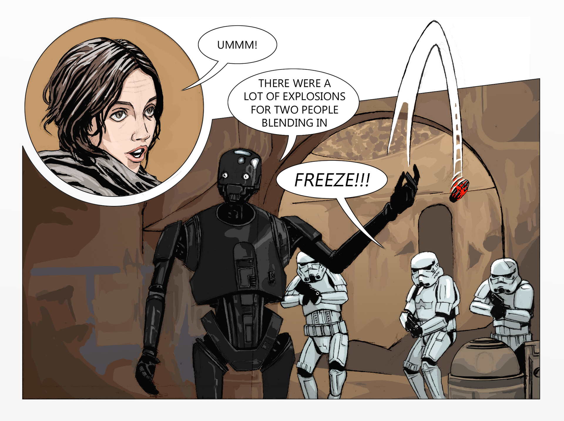 ArtStation - Rogue One Comic Panel