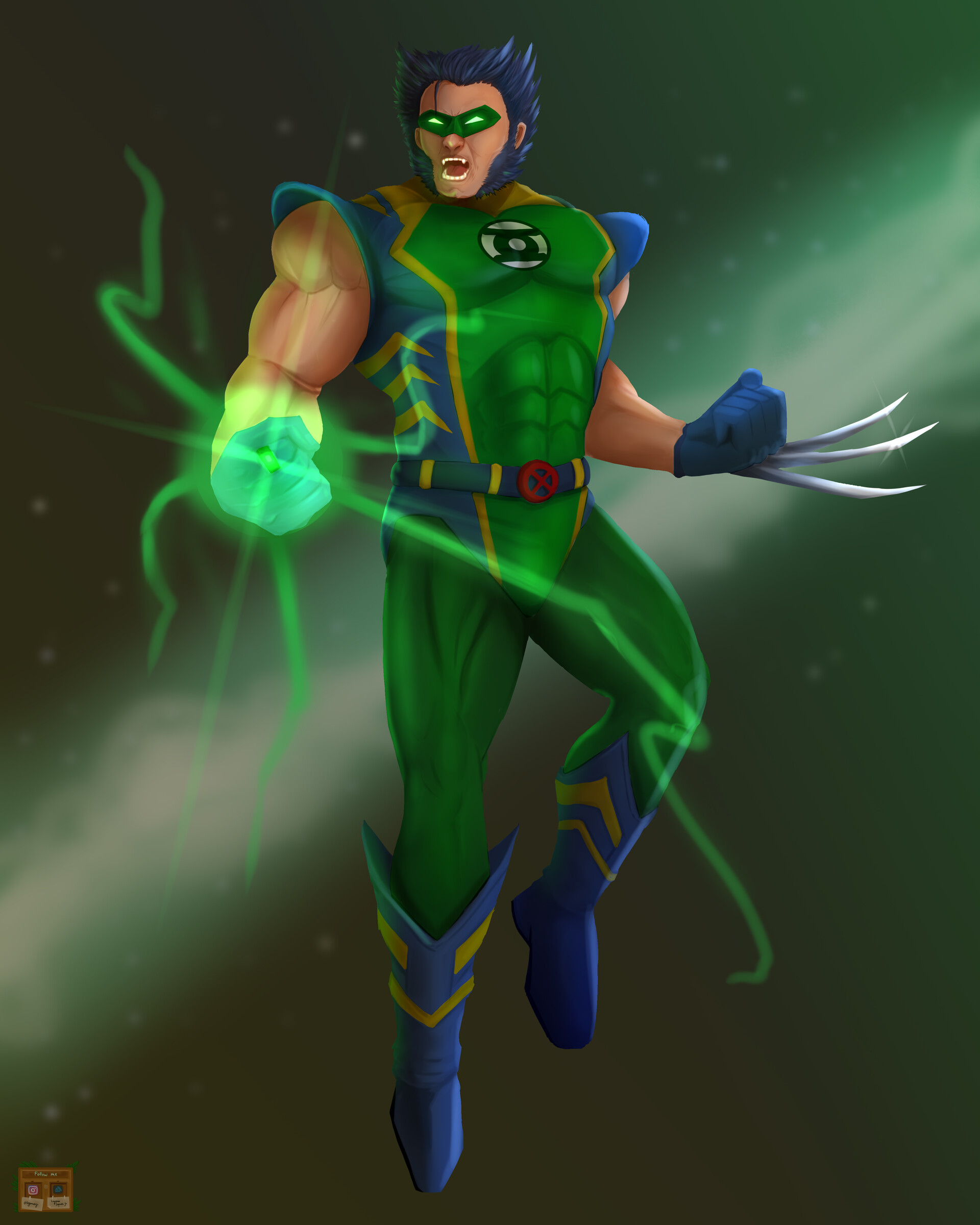 ArtStation - Wolverine X Green Lantern