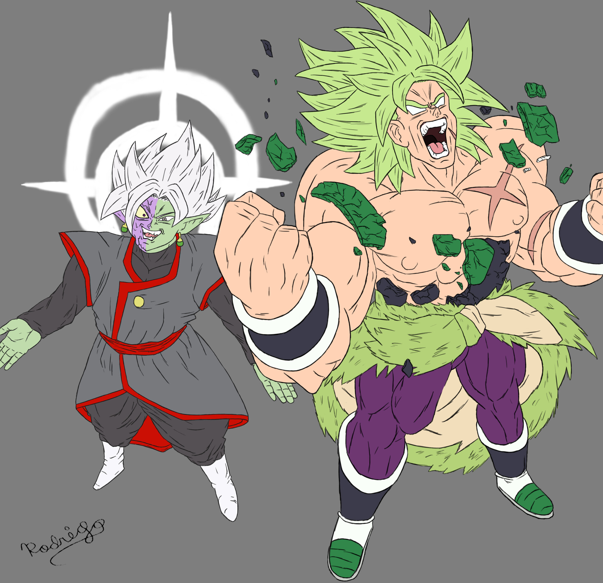 ArtStation - Zamasu And Broly Base Color