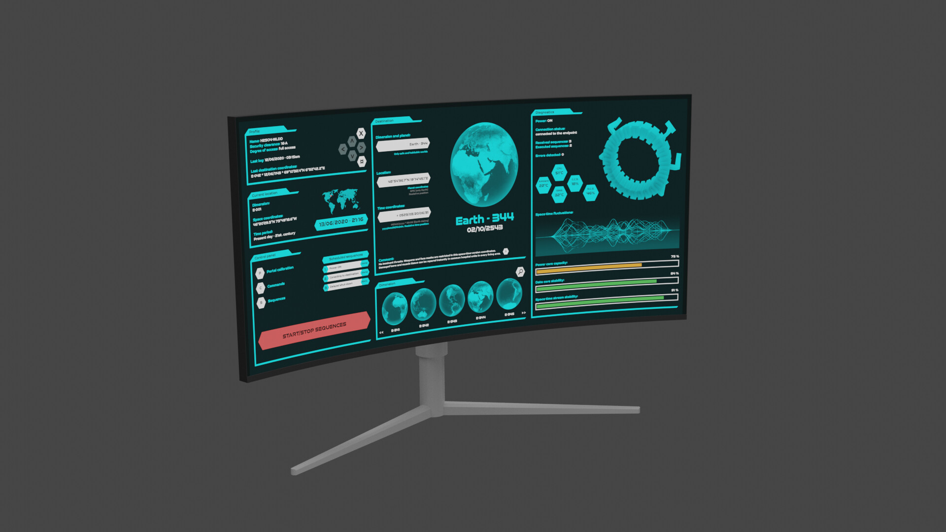 ArtStation - Display screen / UI