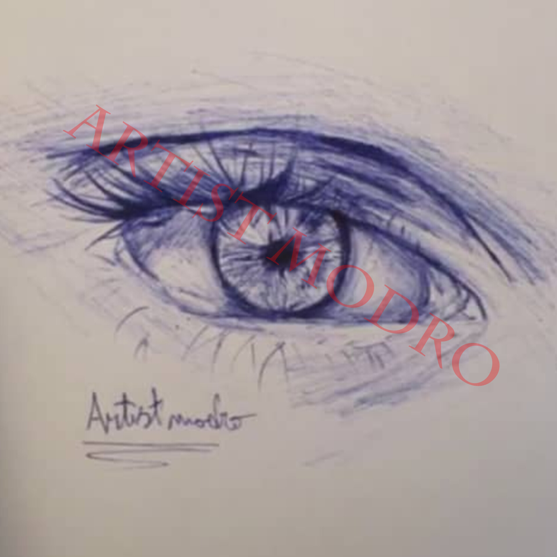 Ballpoint Pen Art Eye