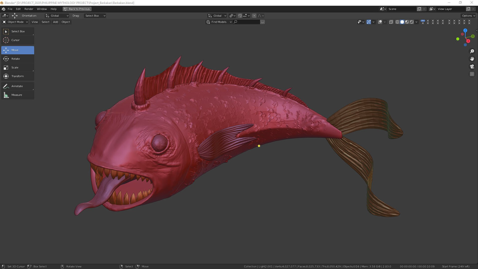 Prime Felias III - Berkakan, the giant sea creature