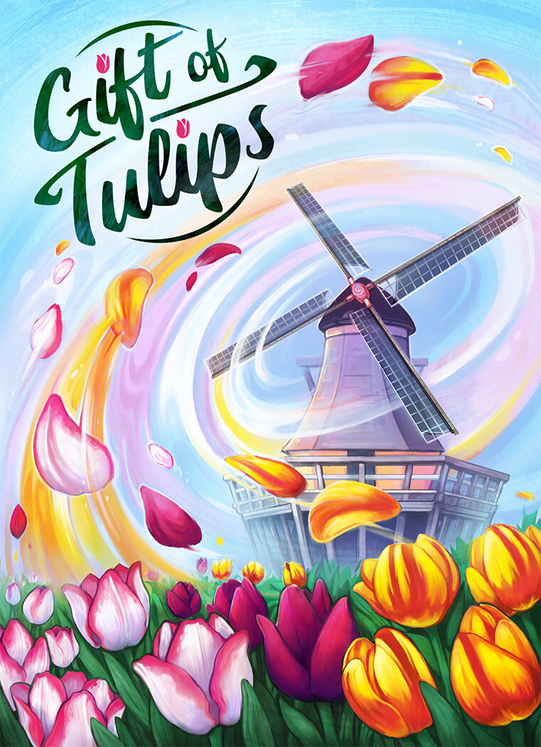 ArtStation - Gift of Tulips - Box Cover