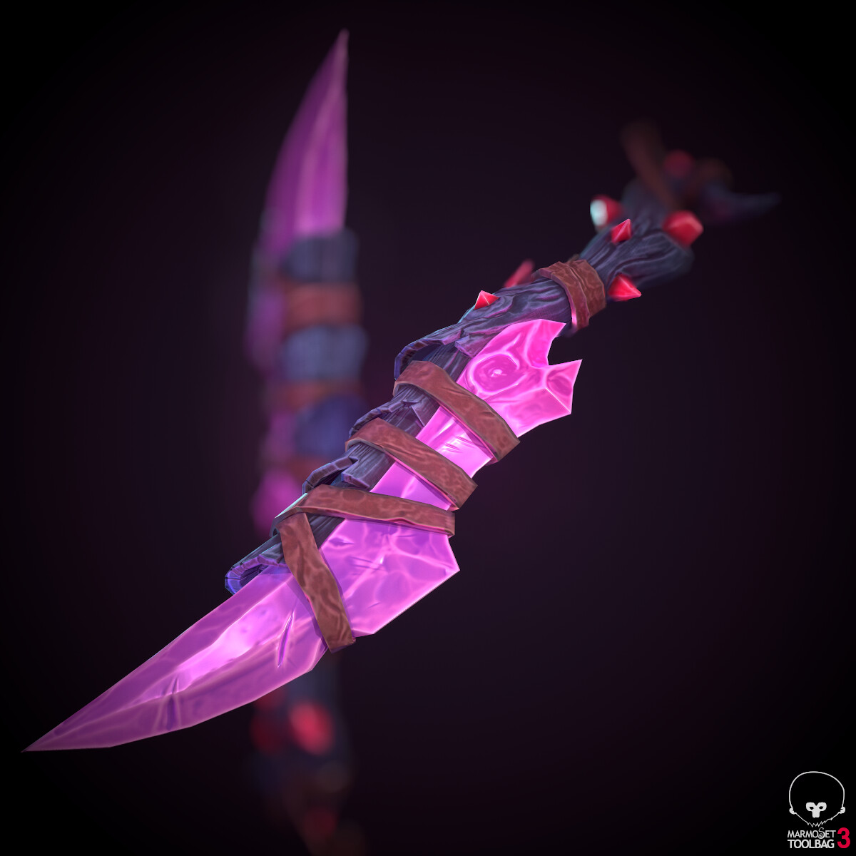 Daniel Ziev - Stylized Purple Amber Dagger