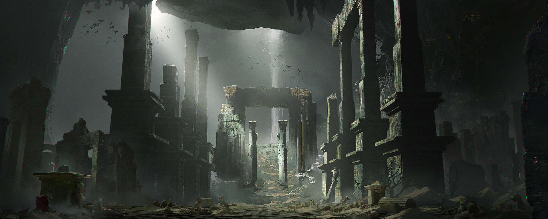 ArtStation - The underground ruins