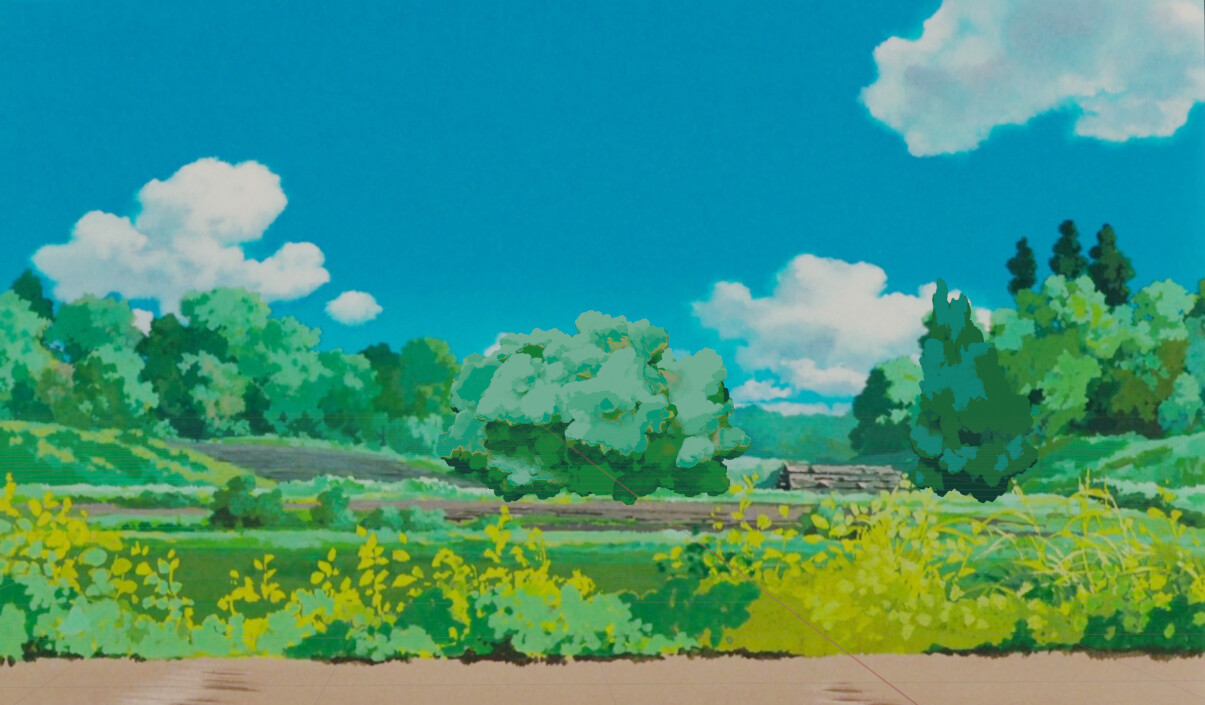 ArtStation - Day 22 - 3D Ghibli Trees