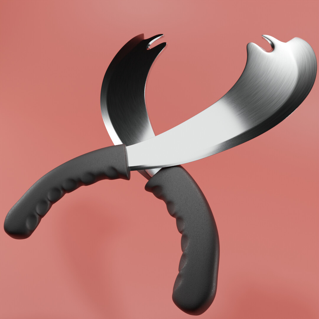 ArtStation - The Twin Blades (Random Shape Challenge?)