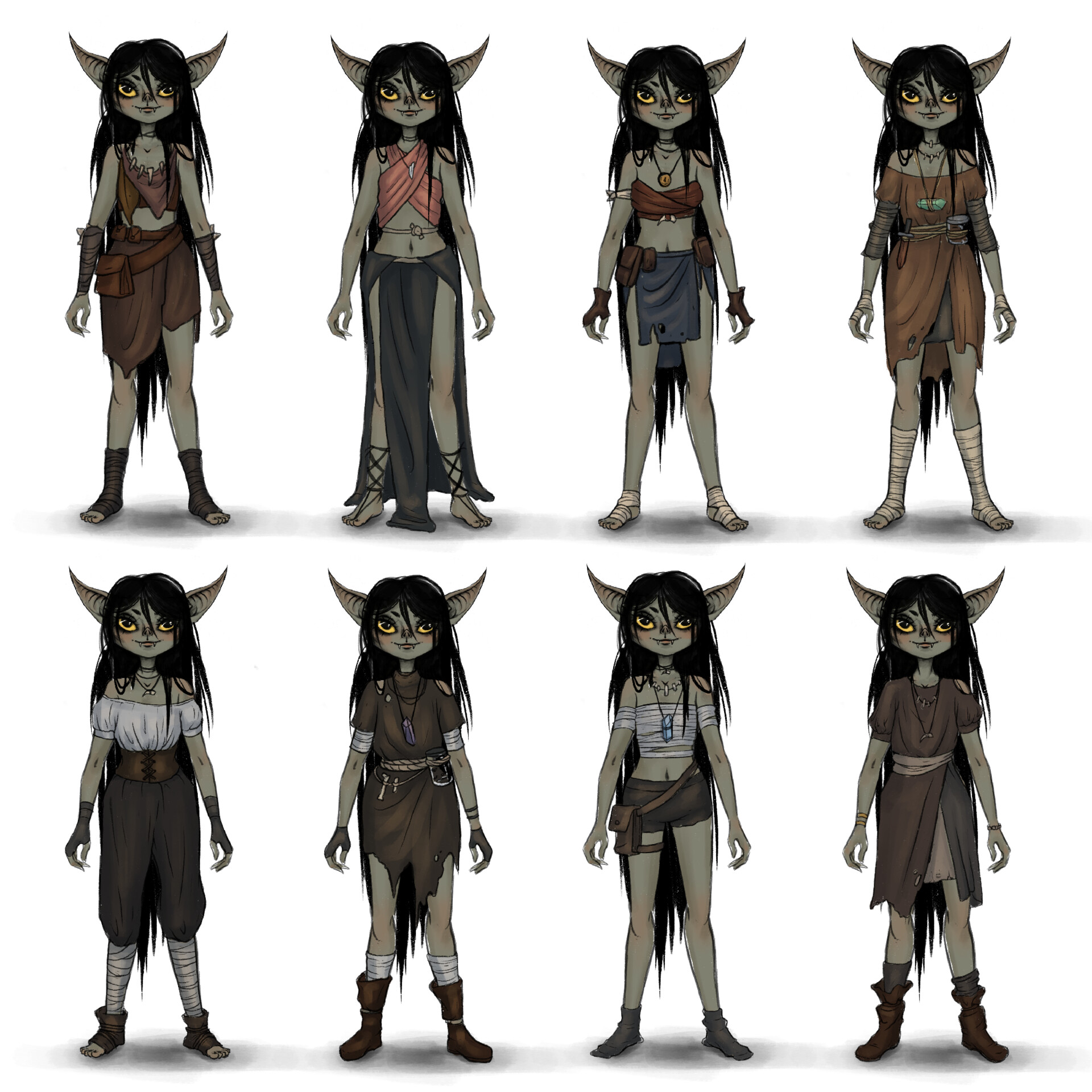 Chloe Beckett - INK - Goblin Character Design