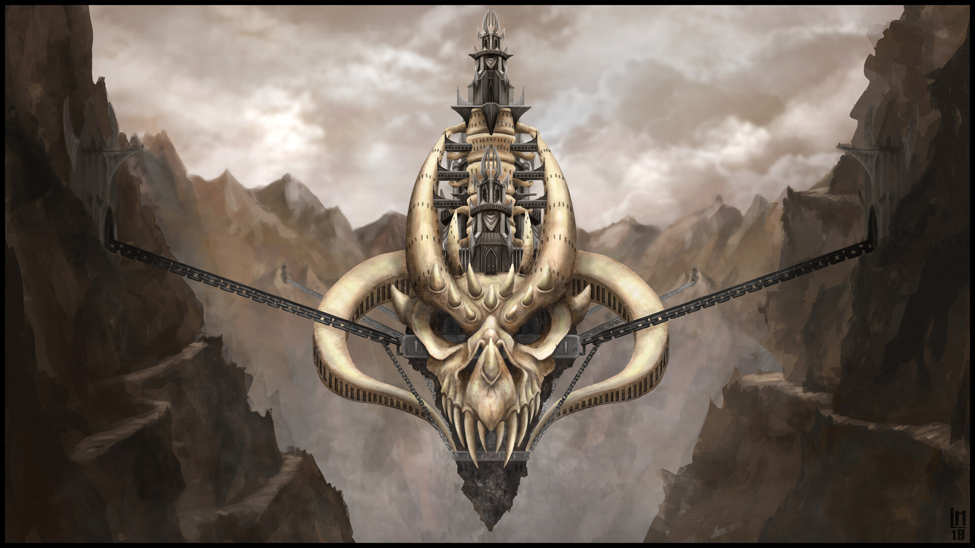 ArtStation - Octavia Skull Castle Building Design