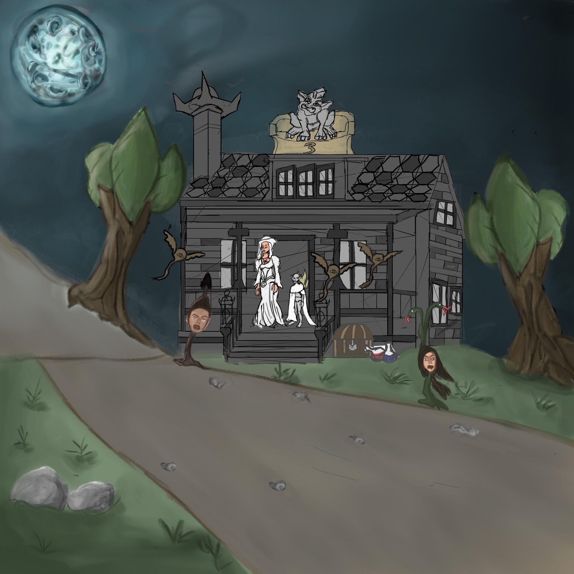 ArtStation - Hallucination TWO UNFINISHED PAINTING