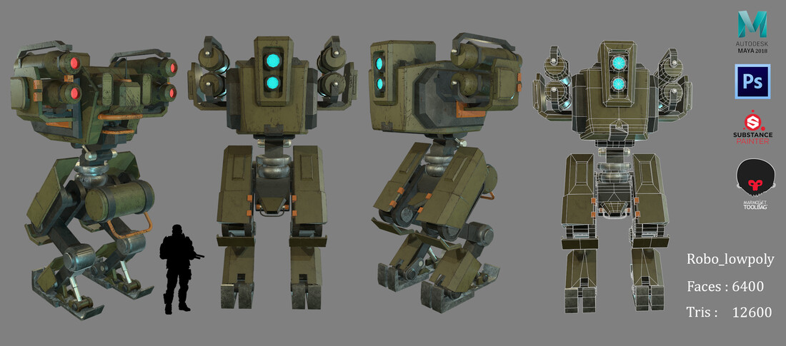 ArtStation - Robo 3d Game Asset