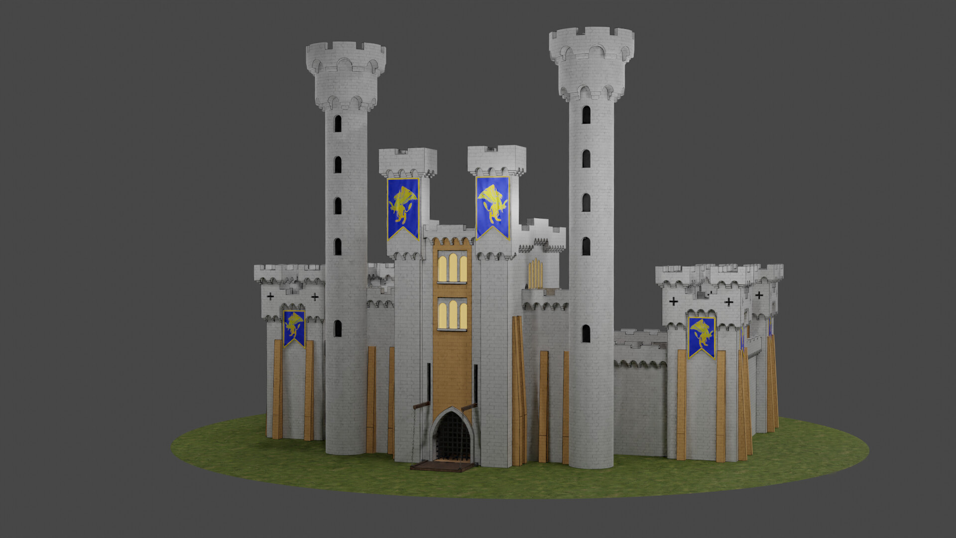 ArtStation - Heroes 3. Town - Castle. Castle.