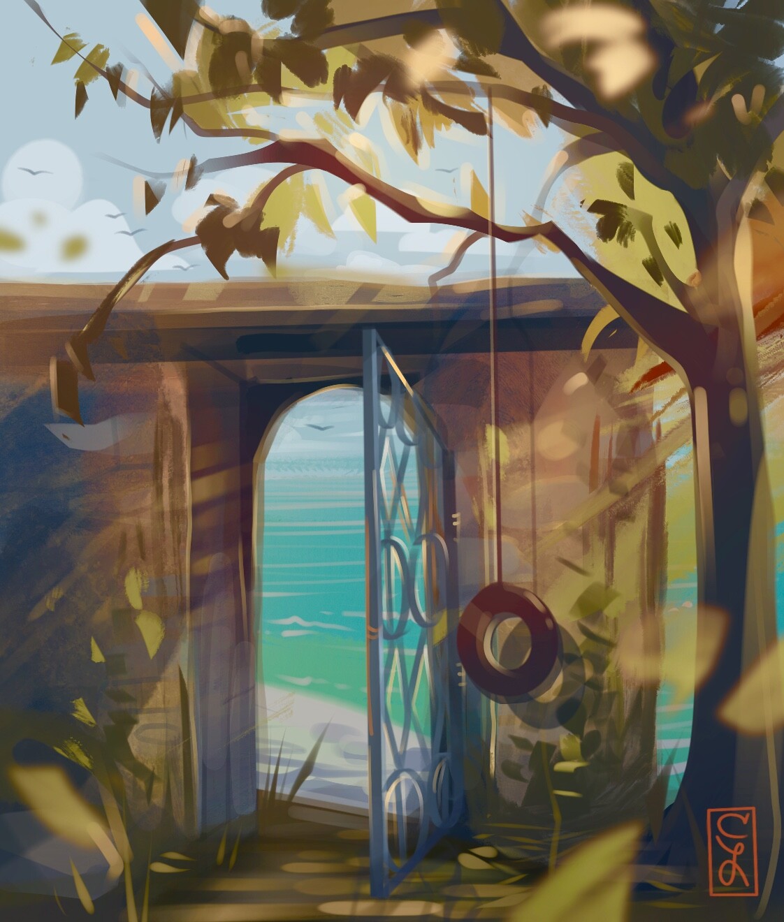 ArtStation - Afternoon sun gate