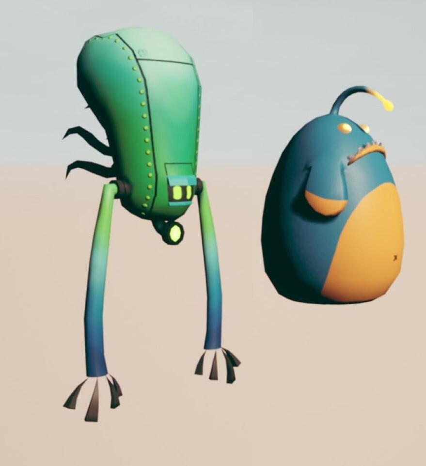 ArtStation - Robo Buddy & Blobby