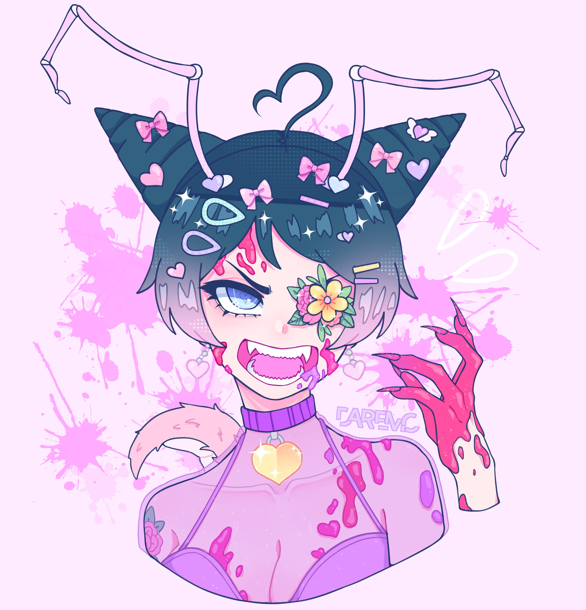 how to draw anime monster girl