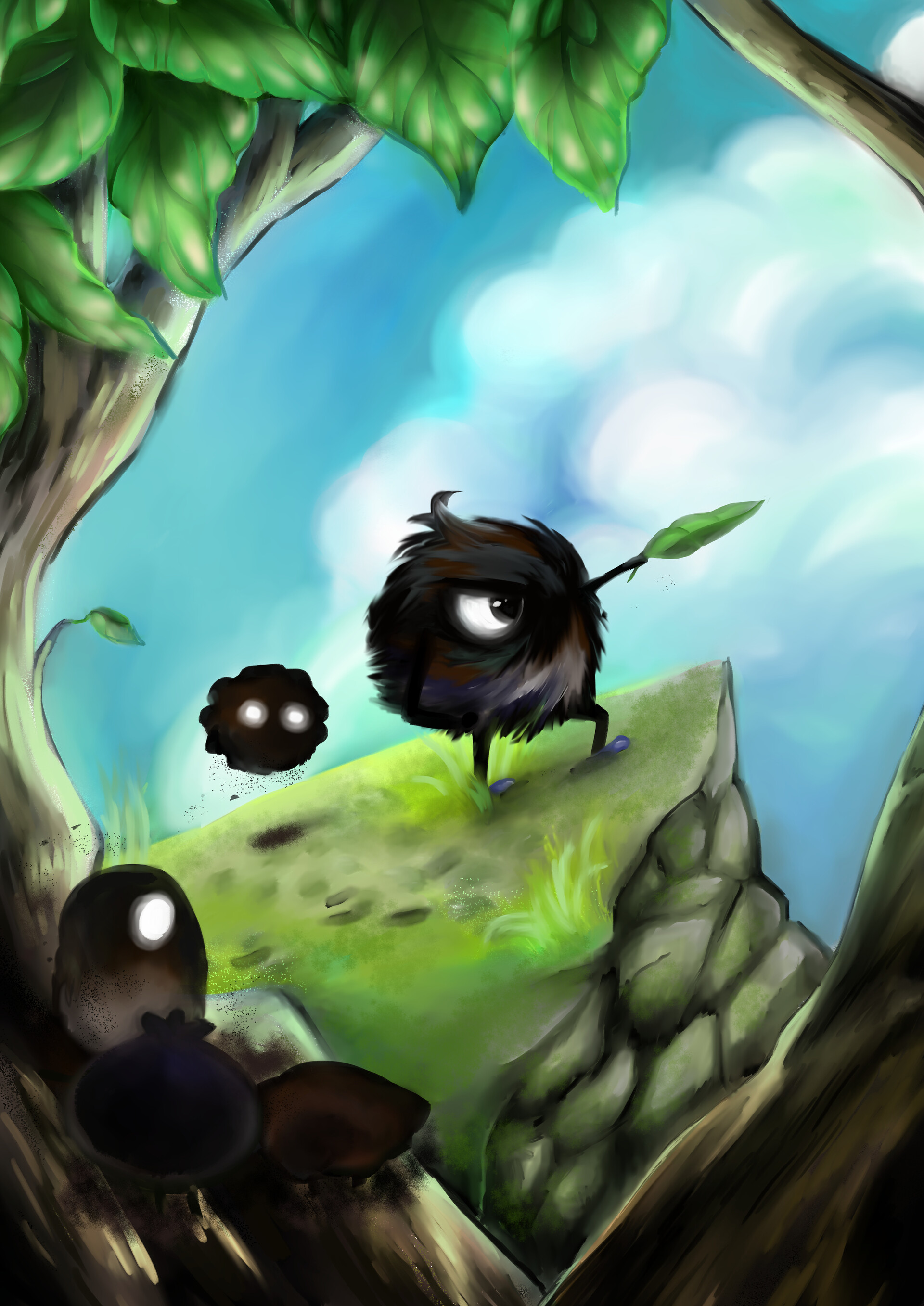 ArtStation - Cover and Interior for the Cinderling Herding Adventure