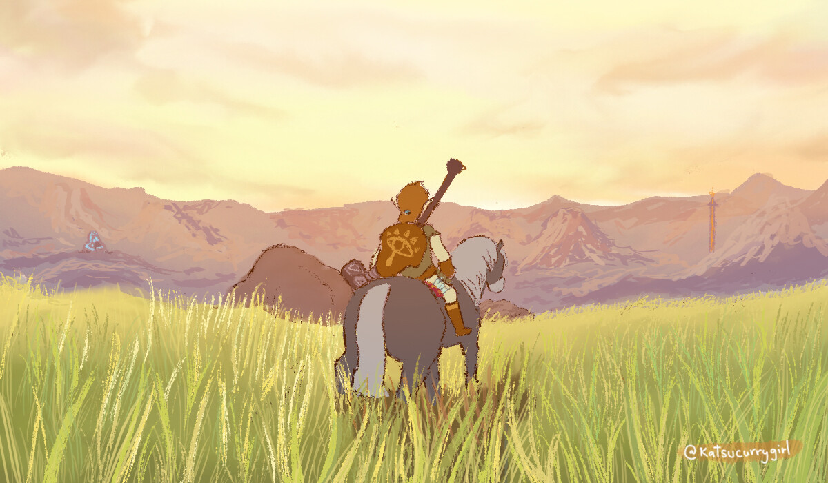ArtStation - Legend of Zelda: Link and his Horse