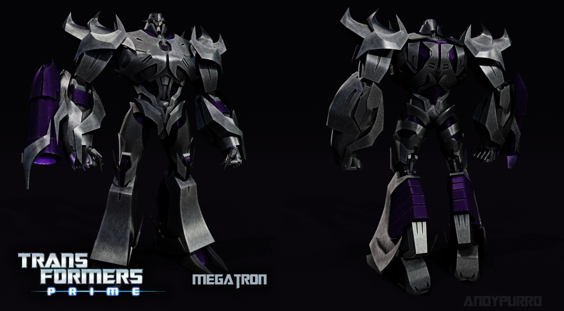 Andrew Au - Transformers Prime: Megatron 3D Blender model