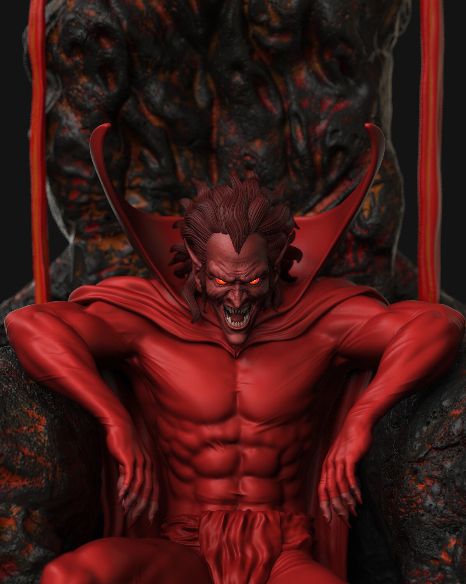 ArtStation - Mephisto on throne